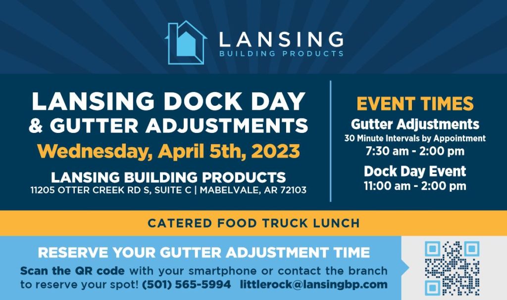 Dock Day and Gutter Adjustments - Lansing Building Products