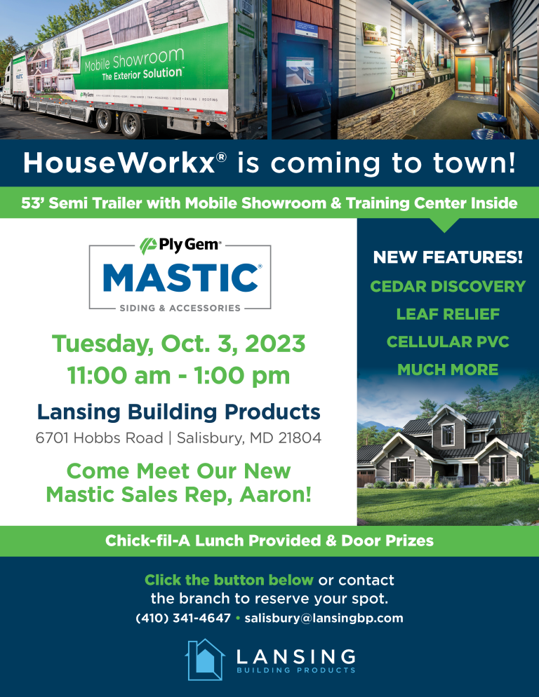 Mastic HouseWorkx Mobile Showroom - Lansing Building Products