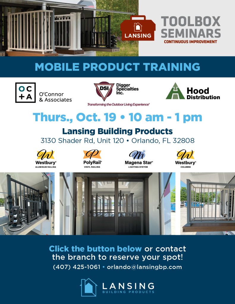 Digger Mobile Product Training - Lansing Building Products