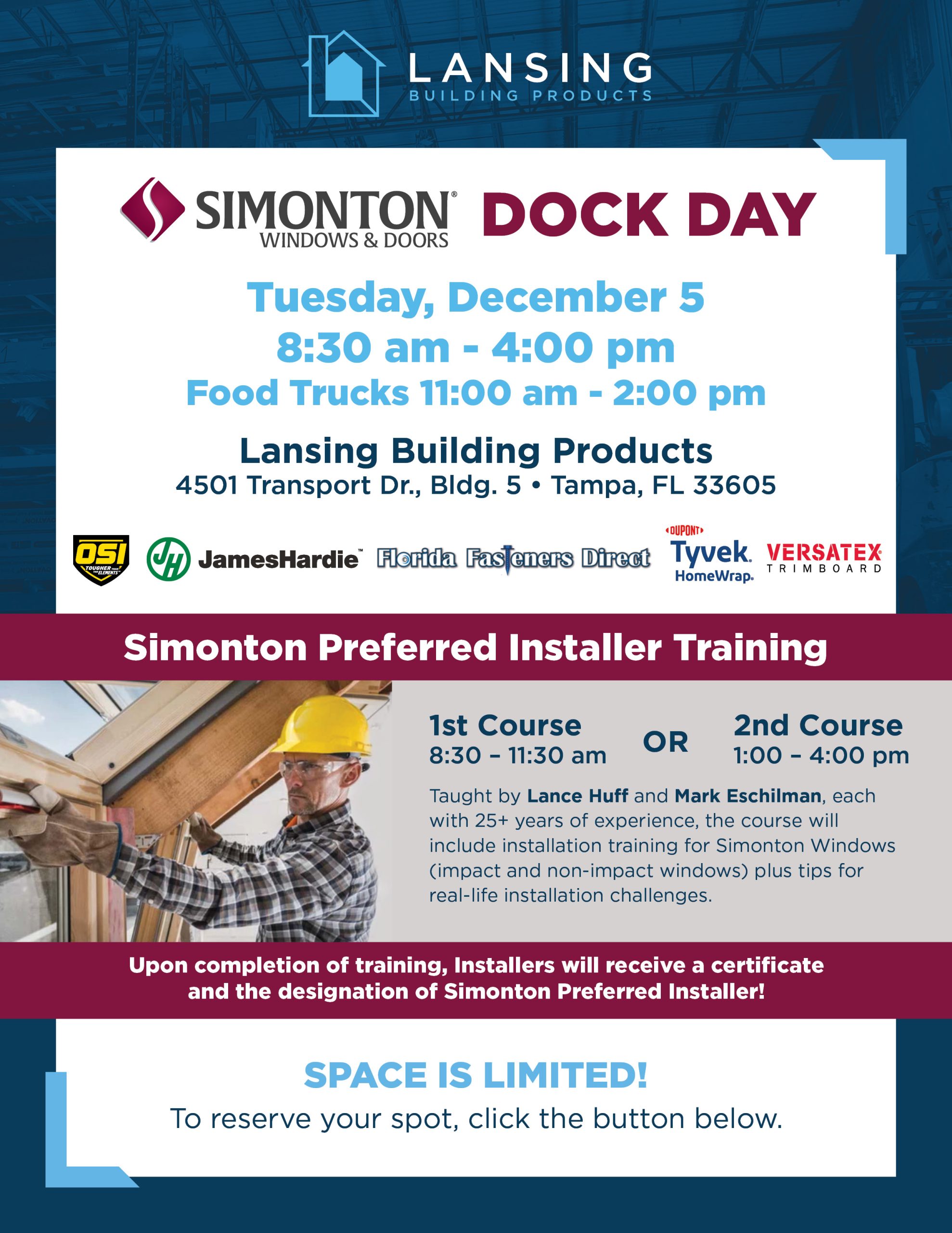 Simonton Windows & Doors Dock Day - Lansing Building Products