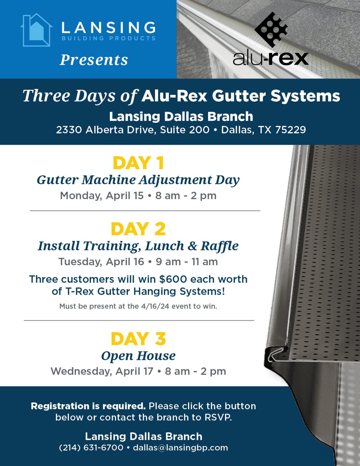 Alu-Rex Install Training and Lunch - Lansing Building Products