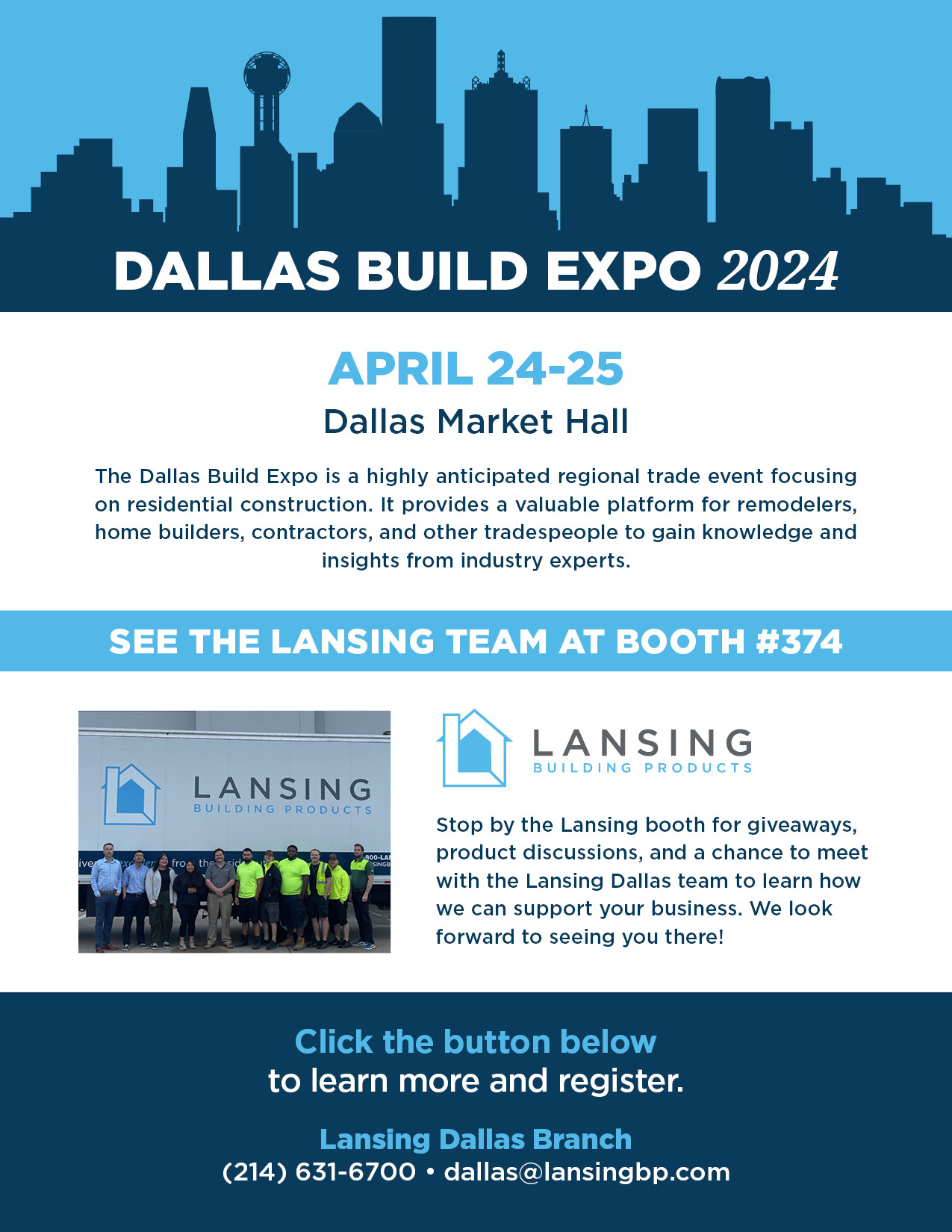 Dallas Build Expo 2024 - Lansing Building Products