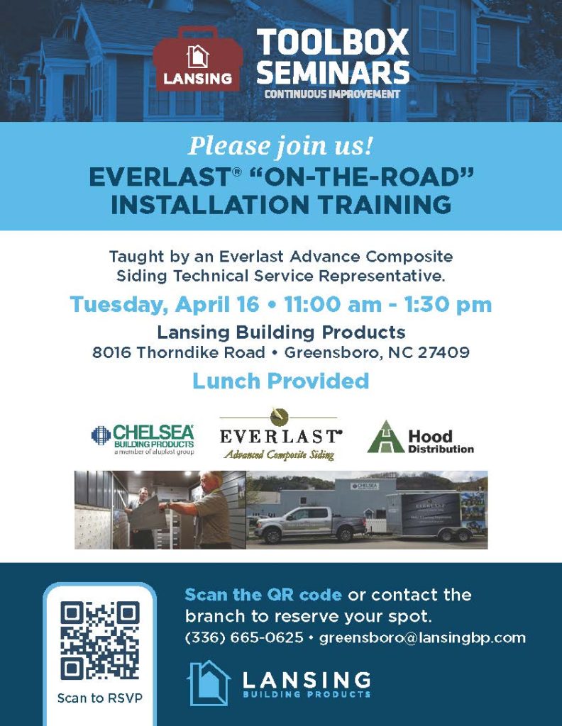 Toolbox Seminar - Everlast - Lansing Building Products