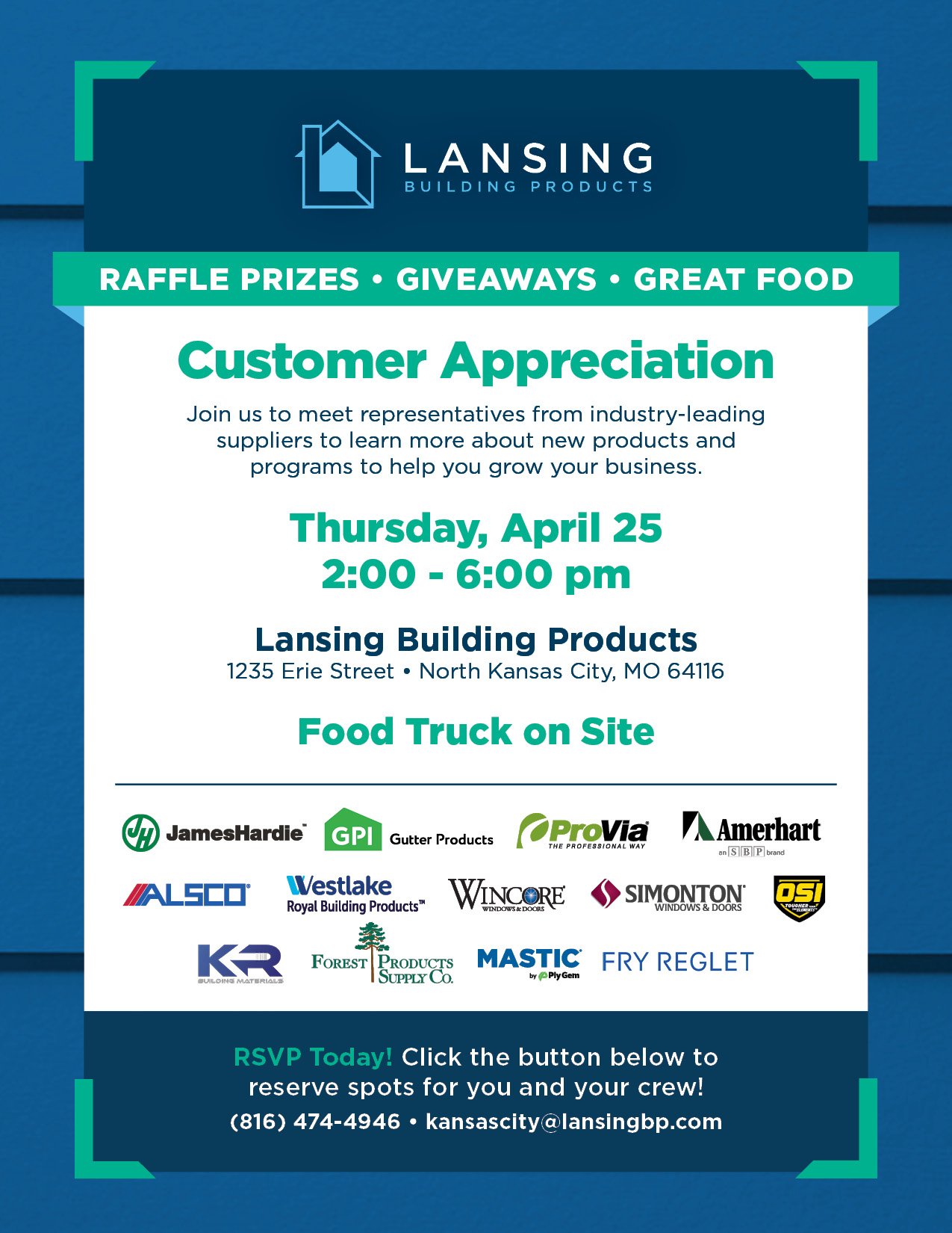 Customer Appreciation - Lansing Building Products