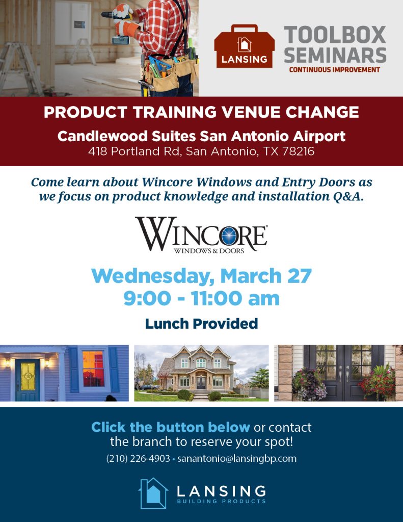 ToolBox Seminar - Wincore - Lansing Building Products