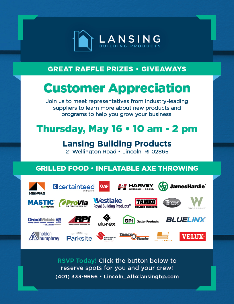 Customer Appreciation - Lansing Building Products