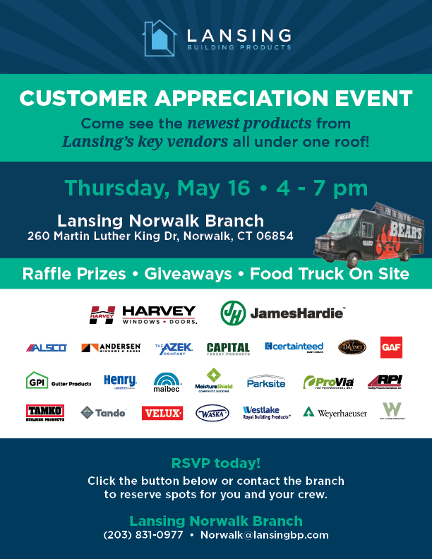 Customer Appreciation - Lansing Building Products