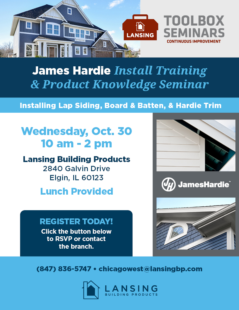James Hardie Install Training - Lansing Building Products