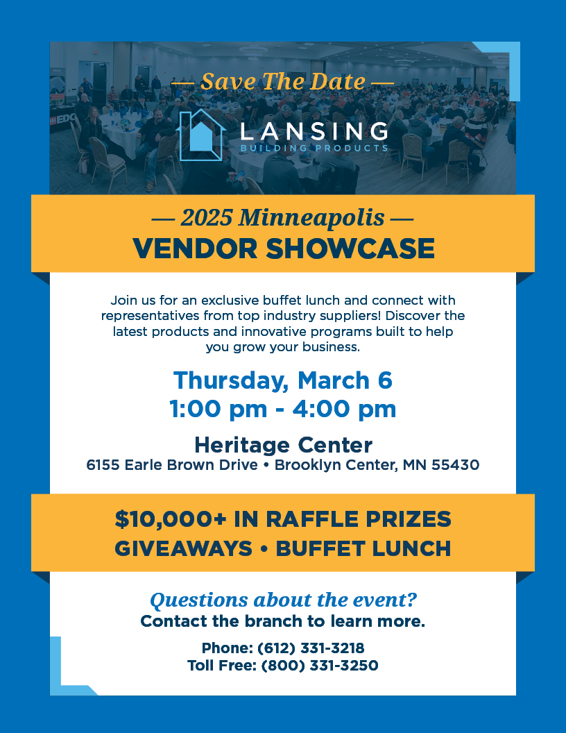Customer Appreciation & Vendor Showcase - Lansing Building Products