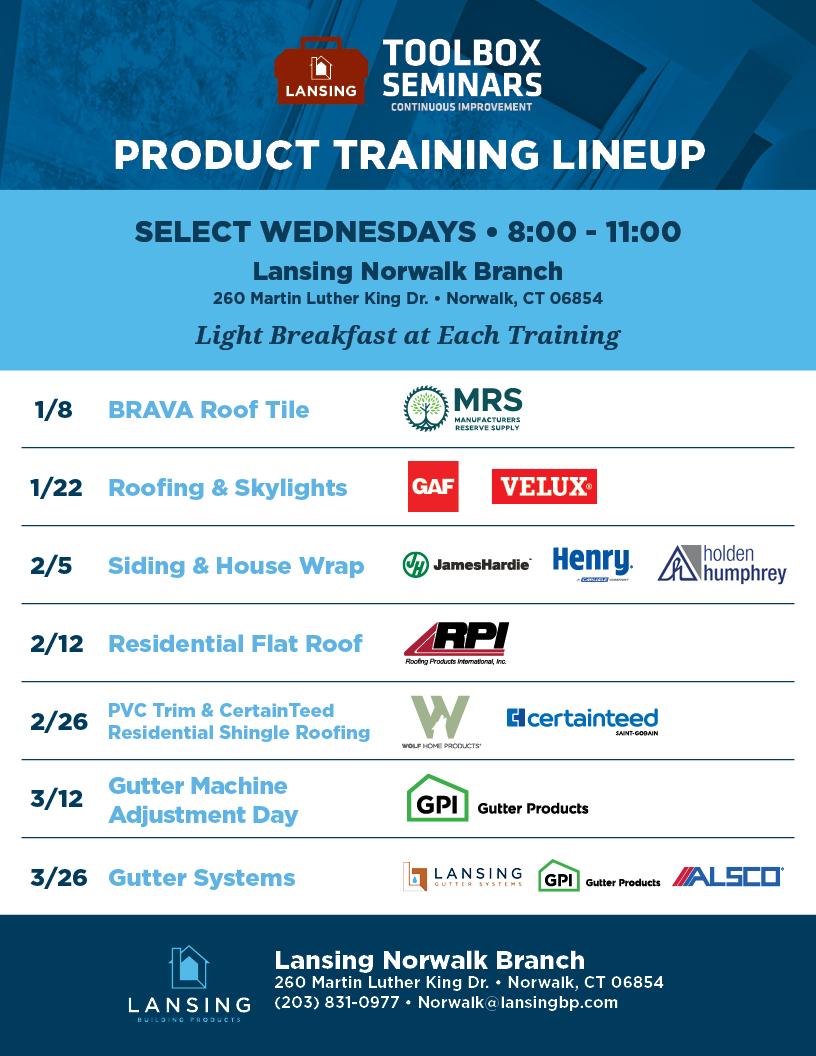 Toolbox Seminar - Q1 - 2025 - Lansing Building Products