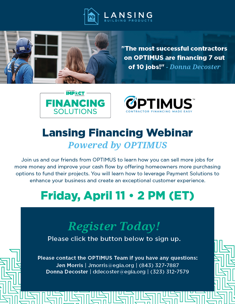 Impact Financing Solutions - Optimus - Lansing Building Products