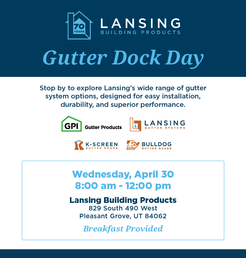 GPI Gutter Dock Day - Lansing Building Products