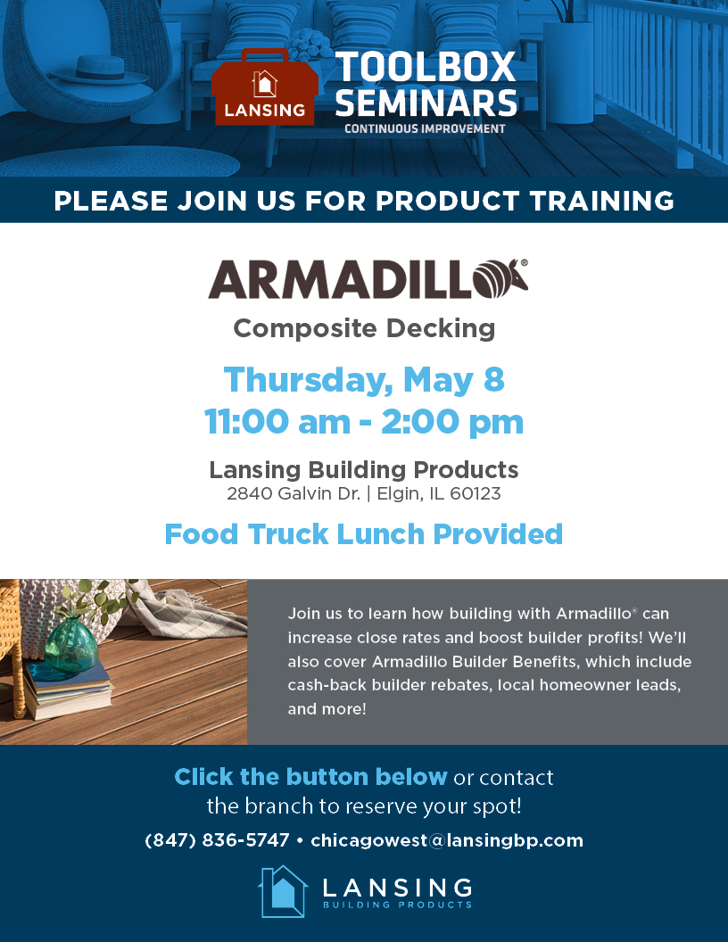 Armadillo Toolbox Seminar - Lansing Building Products