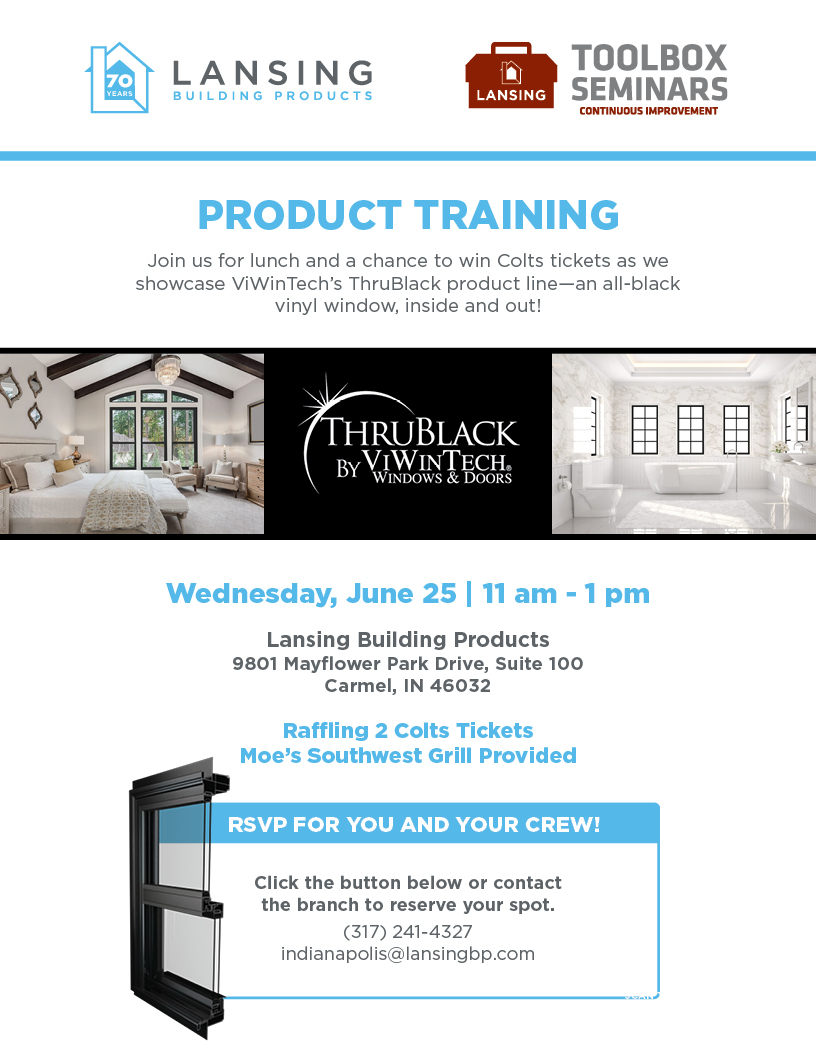 ViWinTech Toolbox Seminar - Lansing Building Products
