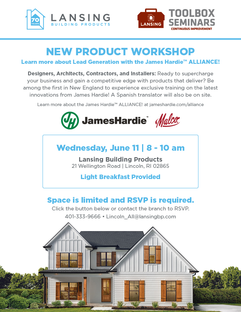 James Hardie Toolbox Seminar - Lansing Building Products