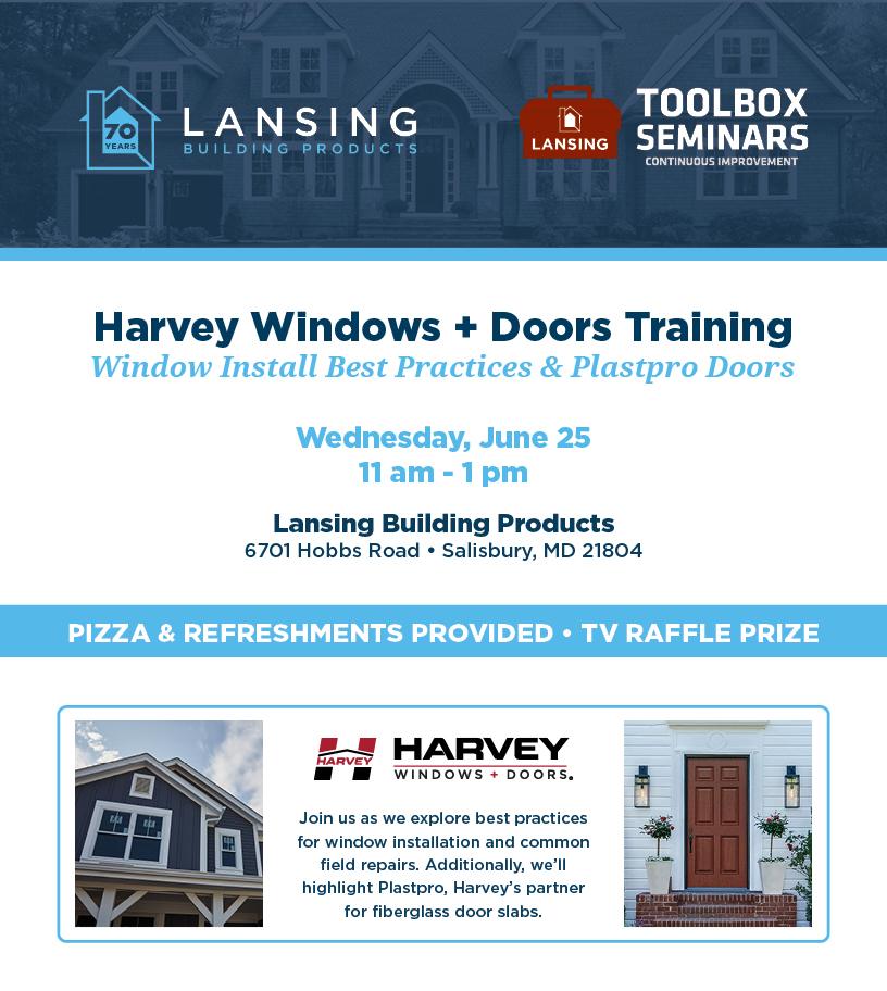 Harvey Toolbox Seminar - Lansing Building Products