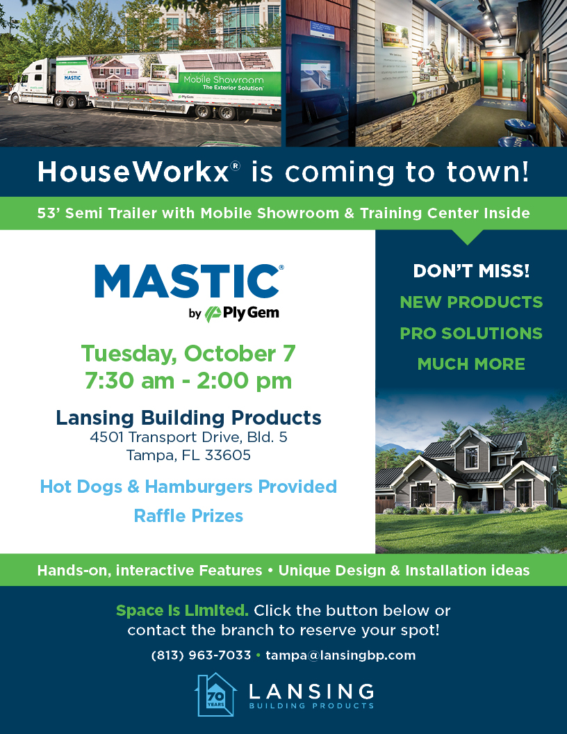 Mastic Mobile Truck Event - Lansing Building Products