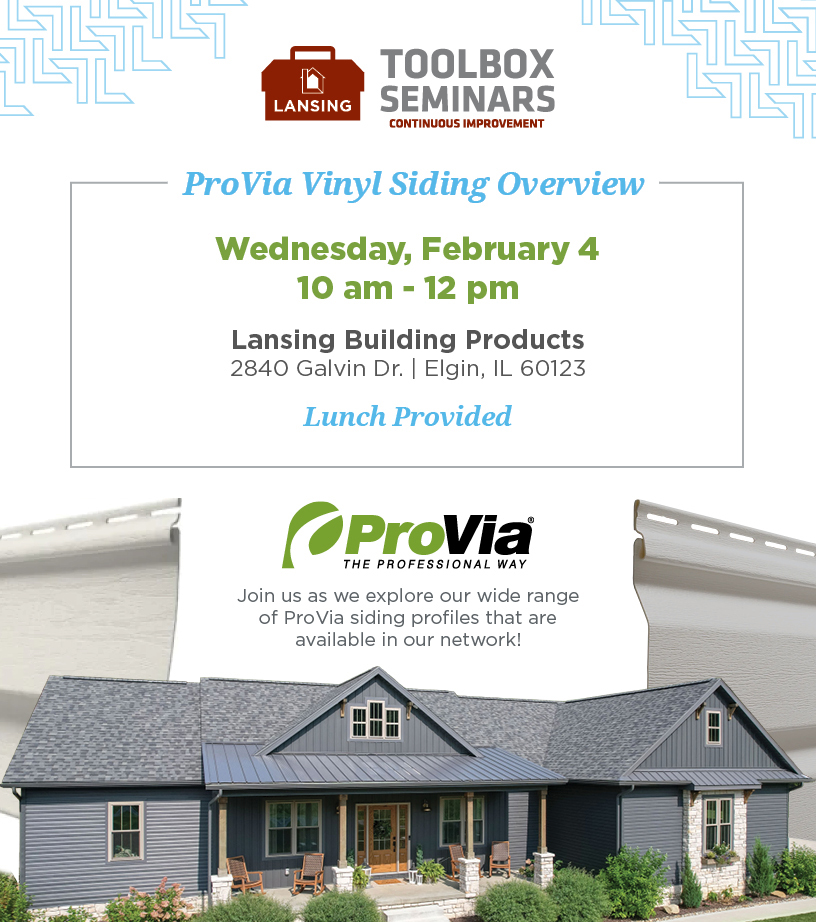 ProVia Siding Training - Lansing Building Products