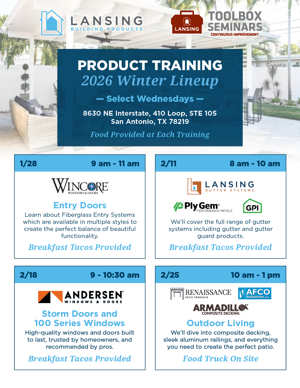 Andersen Windows & Doors Training - Lansing Building Products